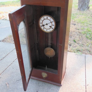 Antique Colonial Regulator Wood Wall Clock 41 in Tall - Etsy