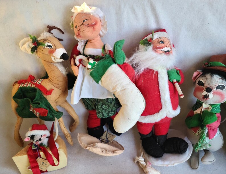 Annalee Dolls Set of 7 - Etsy