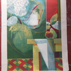 Vintage EP Print Signed by Alvar Artist Proof Alvar Sunol Modern Art ...