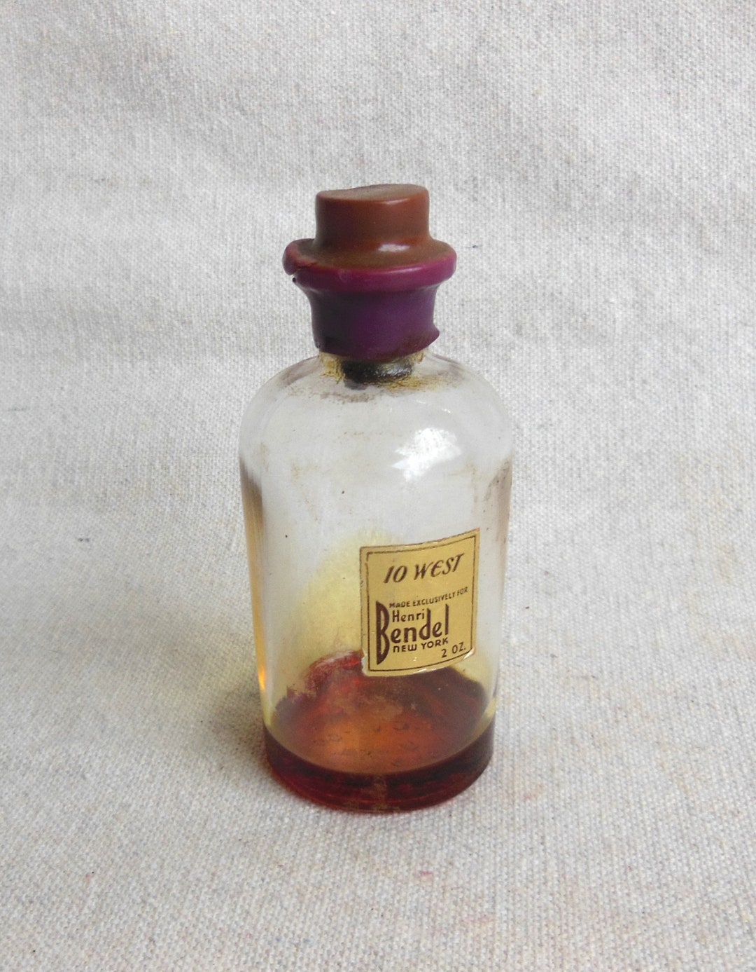 Vintage 10 West Henri Bendel New York 2 Oz Perfume Bottle Eau De ...