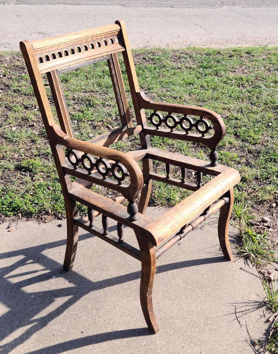 Victorian Era Arm Chair Frame Ornate Design Accent Chair - Etsy