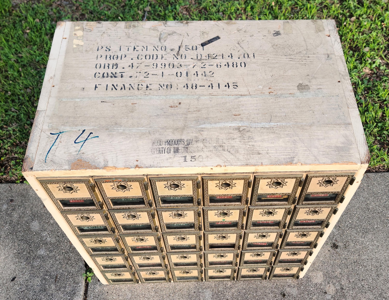 Vintage US Post Office Mail Sorter Box Cubby - Etsy