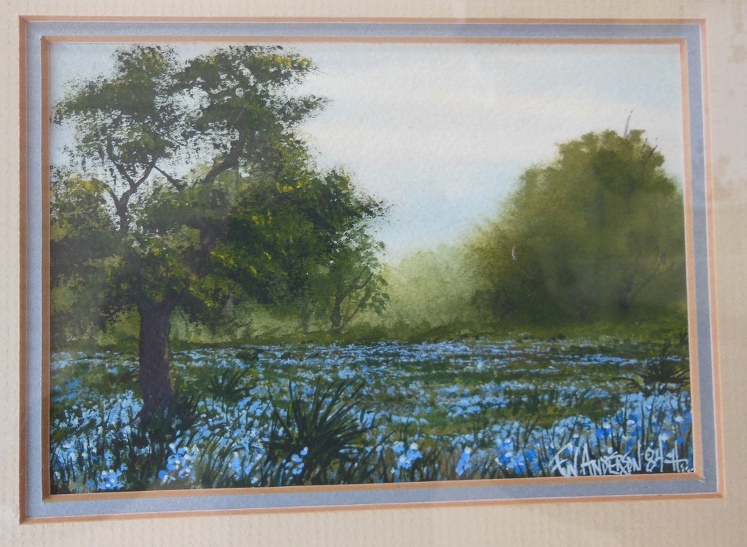 Vintage FW Anderson Watercolor Painting - Etsy