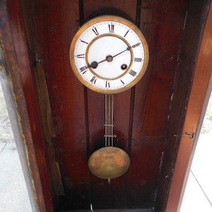 Antique Colonial Regulator Wood Wall Clock 41 in Tall - Etsy
