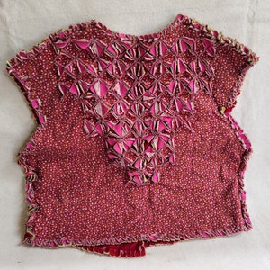 Vintage Handmade Vest 1980s Fashion Jacket Vest Layered Cloth Fabric ...