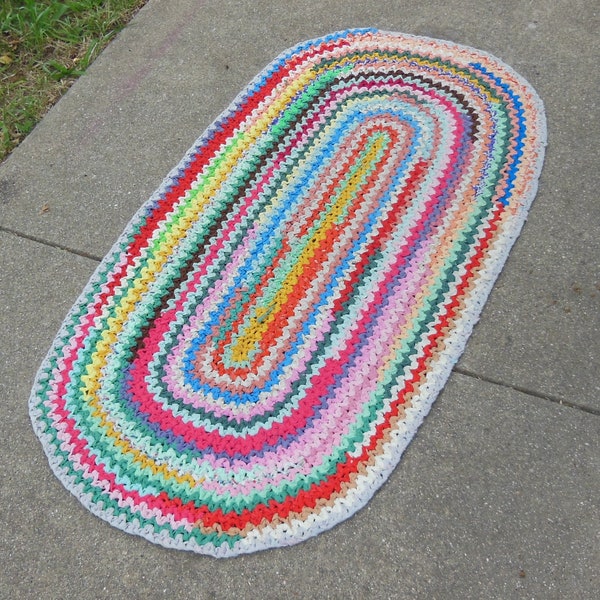 Colorful Braided Rug - Etsy