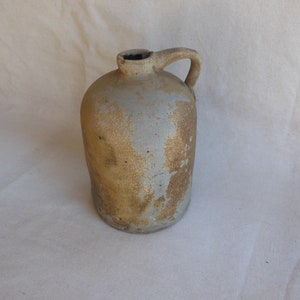 Antique 1800s Stoneware Pottery Jug Whiskey Water Jug Rustic Primitive ...