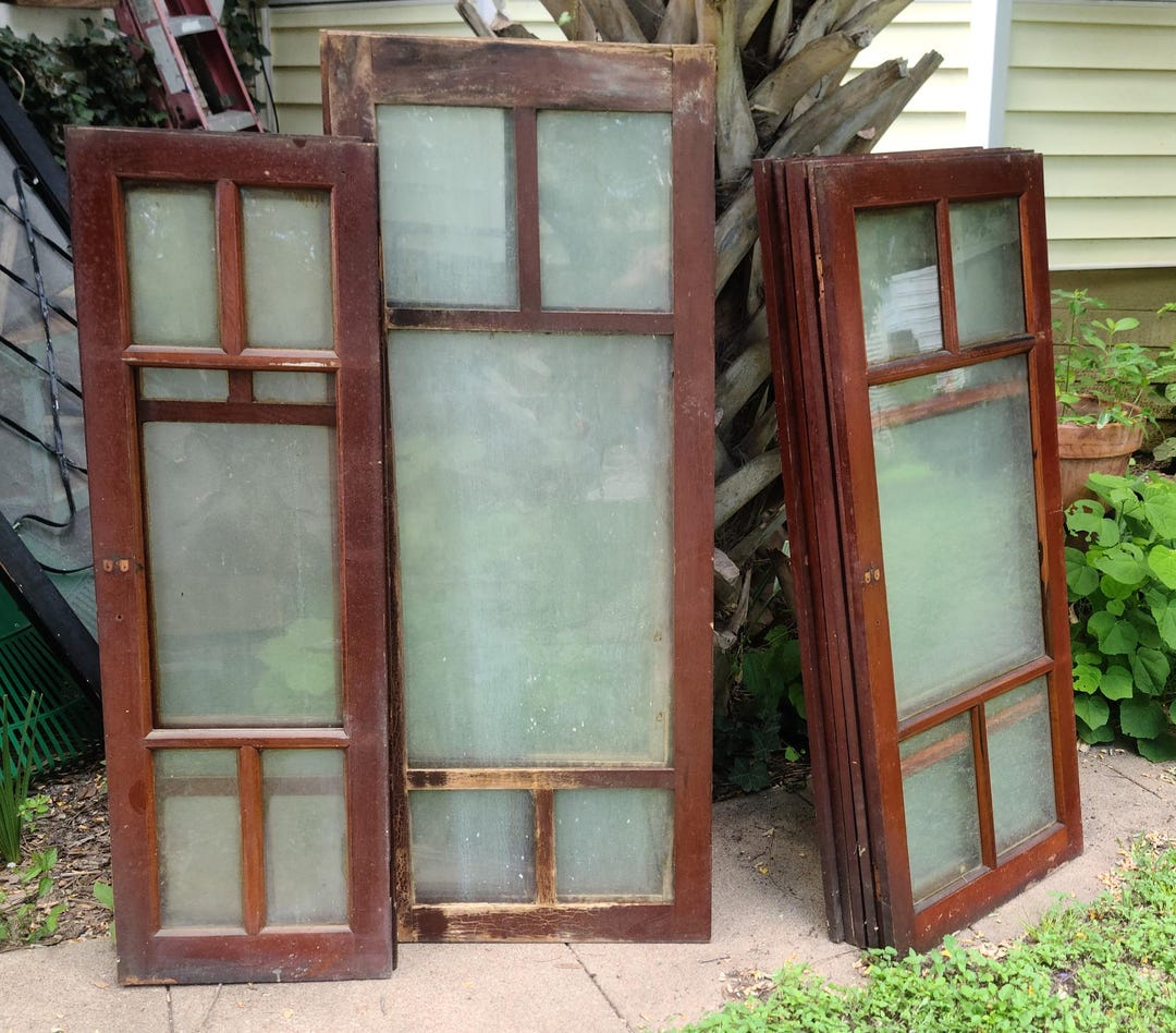 Antique Window Set of 12 Architectural Salvage From 1920s Texas Home ...