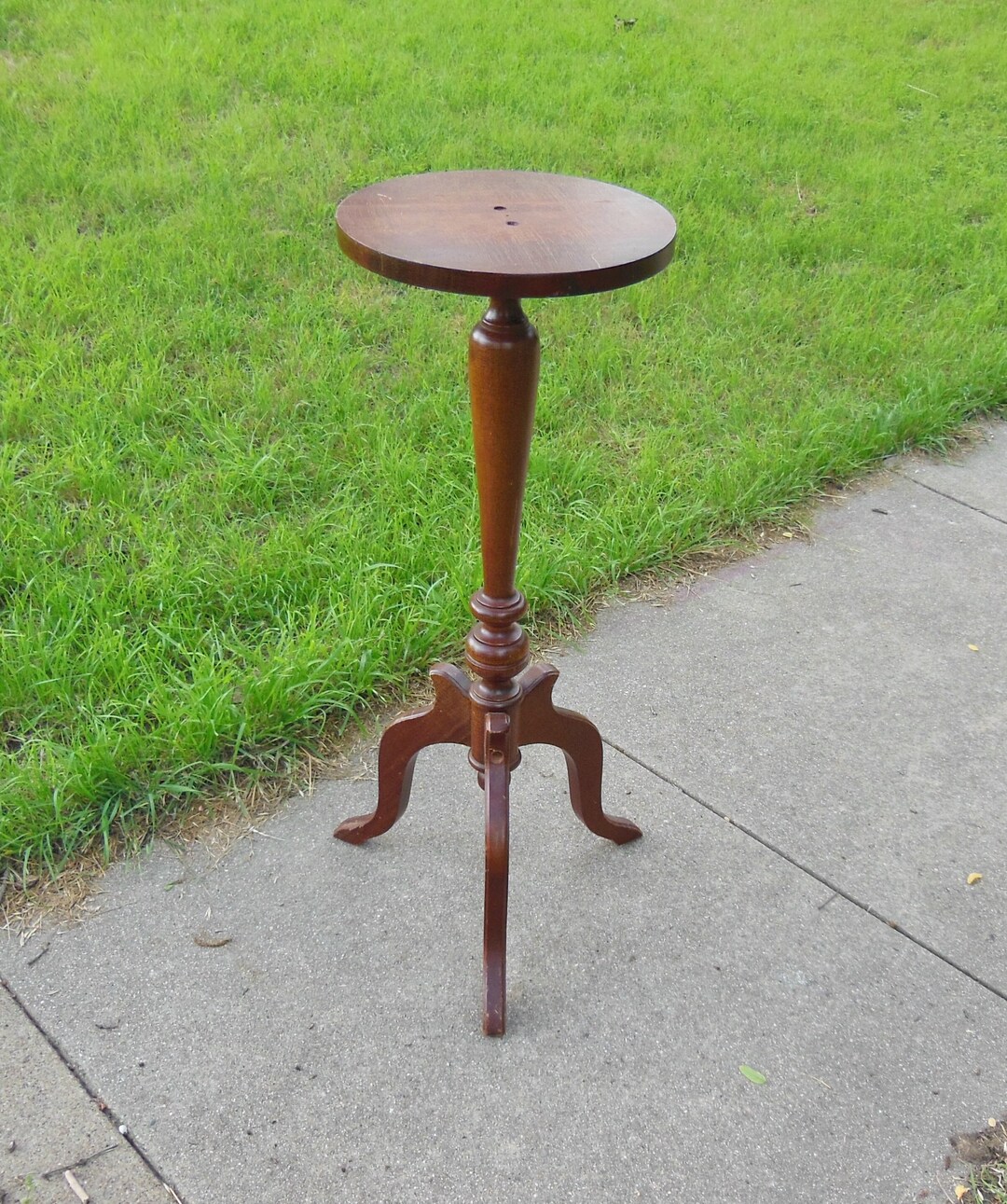 Antique Mahogany Wood Plant Stand 35 in Victorian Style Fern Stand ...