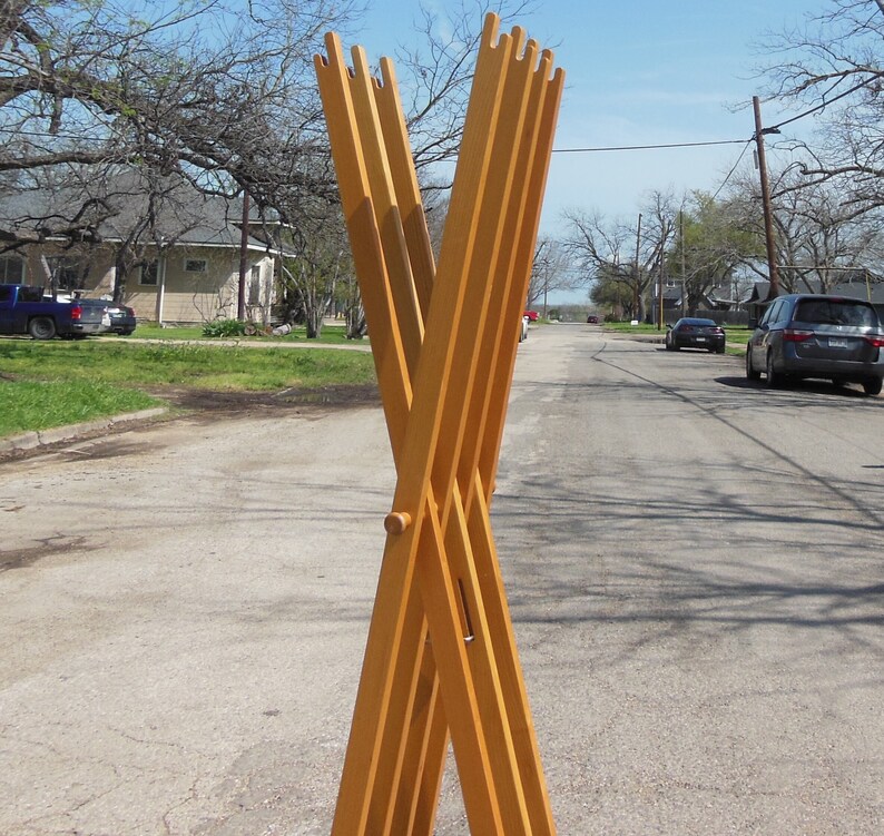 Vintage Wood Freestanding X Shape Hat Rack Coat Hanger Rack - Etsy