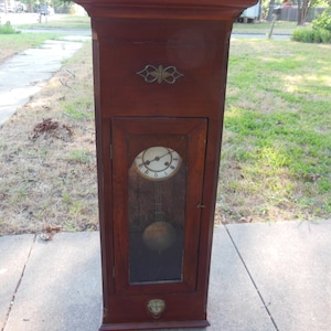 Antique Colonial Regulator Wood Wall Clock 41 in Tall - Etsy