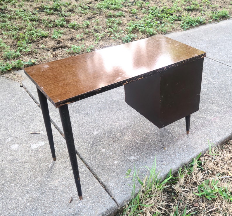 Tiny 14 in Vintage Mid Century Modern Salesman Sample Desk - Etsy