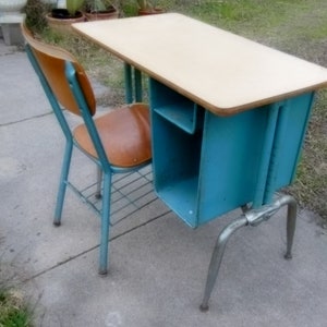 Mid century student desk store