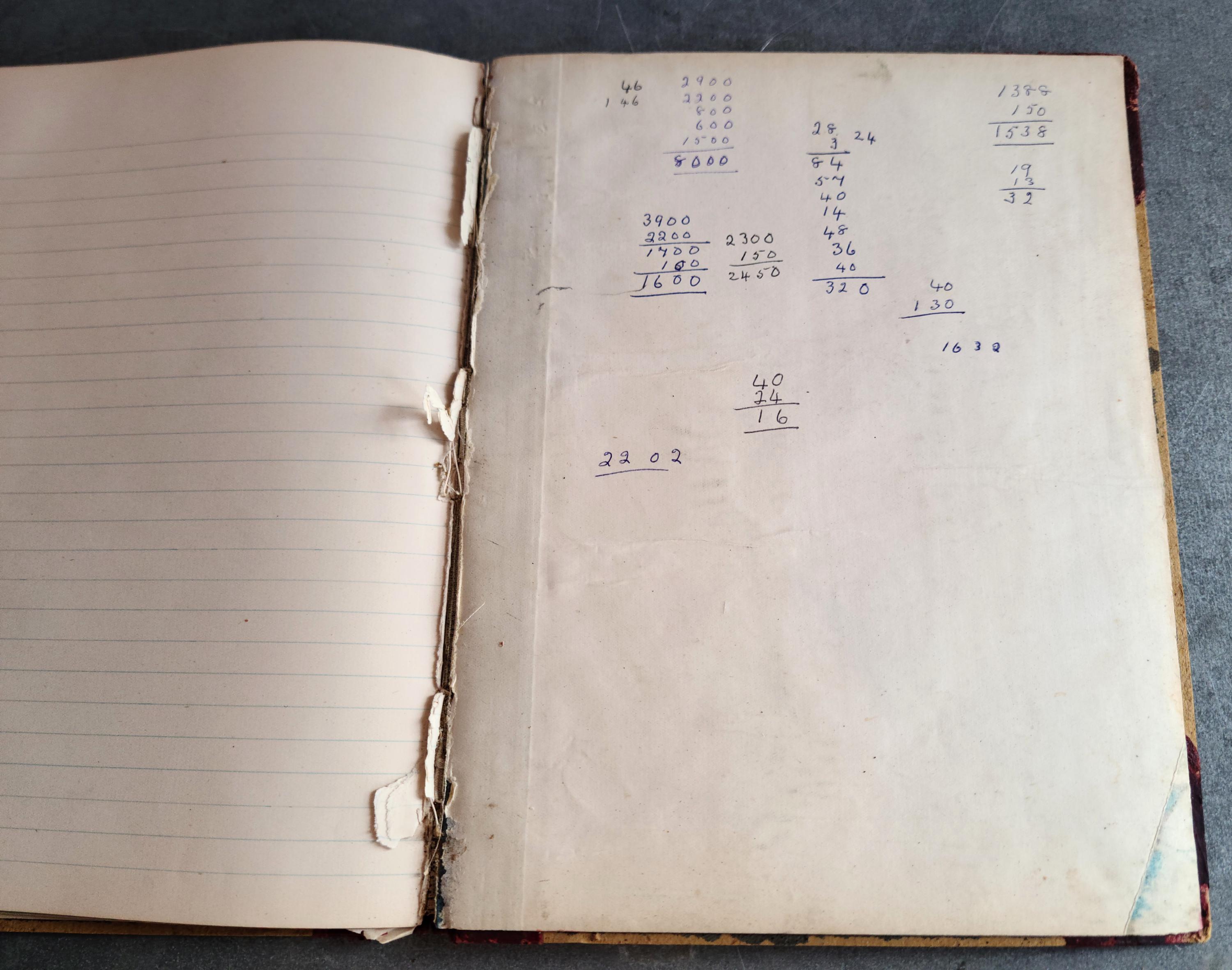 Antique LNER Leather Notebook With Math Equations - Etsy