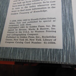 Vintage 1961 Golden Treasury of Knowledge Complete Set Volume 1 - 16 ...