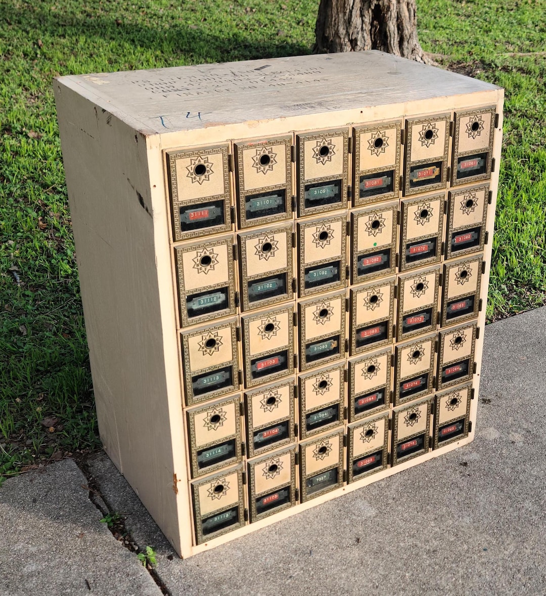 Vintage US Post Office Mail Sorter Box Cubby - Etsy