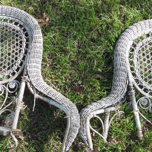Antique Wicker Salvage Upcycle Pieces Parts Wicker Chairs Repurpose ...