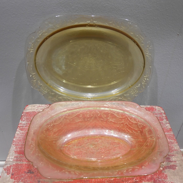 Madrid Pattern Amber Depression Federal Glass - Etsy