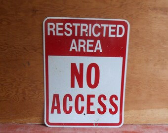 Porcelain Danger Sign - Etsy