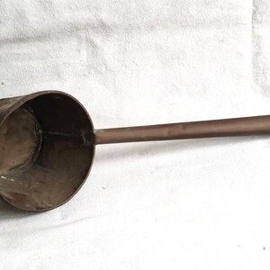 Antique Handmade Copper Ladle Dipper Scoop Hand Forged Copper Drinking ...