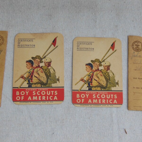 Numbered Registration Cards - Etsy