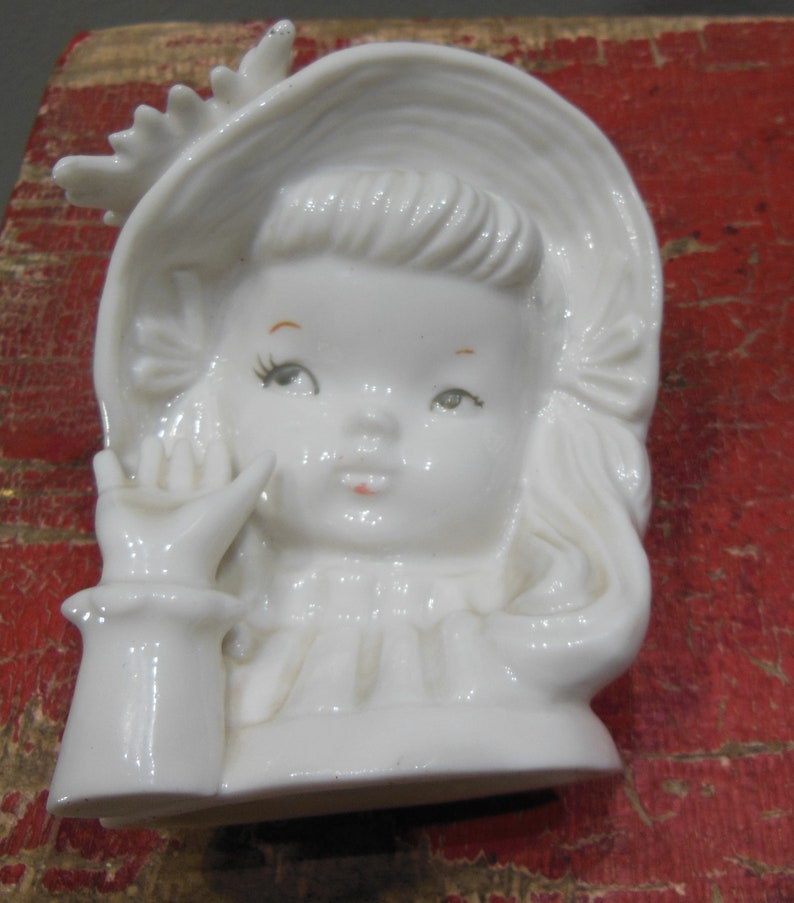 Vintage Ceramic Child Head Vase Planter Childrens Kids Room | Etsy