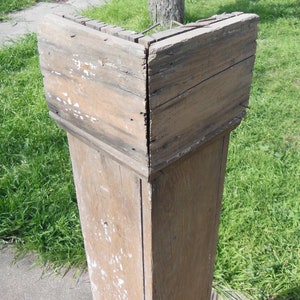 Vintage Architectural Salvage Porch Column Wooden Old House Salvage ...