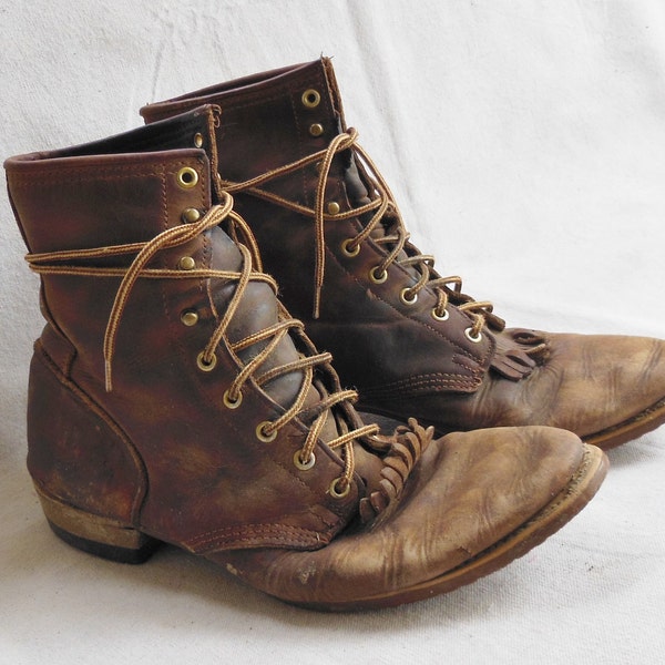 Lace up Roper Boots - Etsy