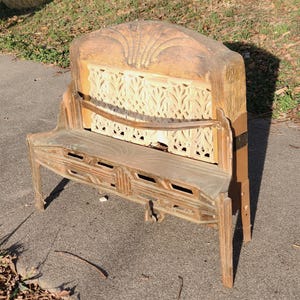 Antique Art Deco Gas Space Heater Heat Bricks Early 1900s Ceramic ...