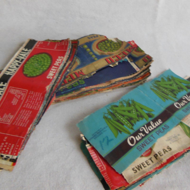 Vintage Can Labels - Etsy