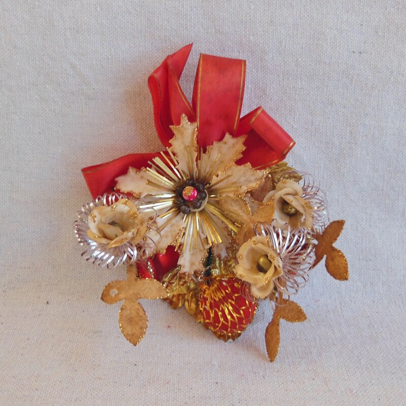 Vintage Christmas Corsage - Etsy