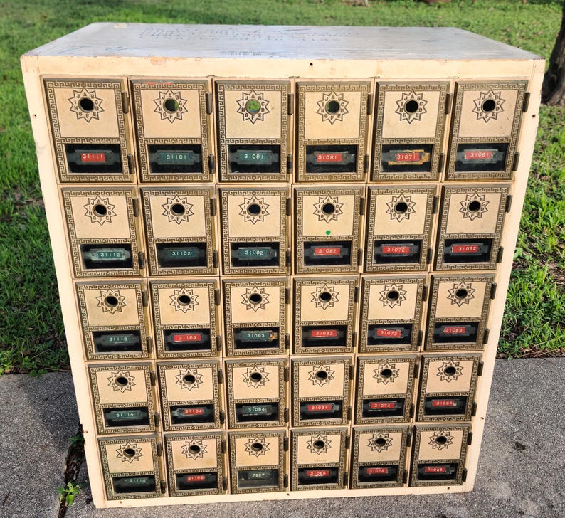 Vintage US Post Office Mail Sorter Box Cubby - Etsy