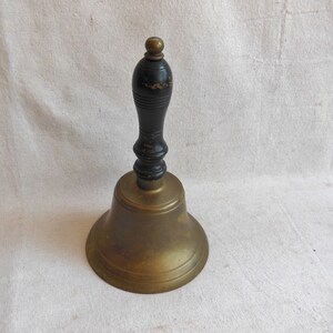 Vintage Brass School Bell Rural School Old Time School Recess Bell ...