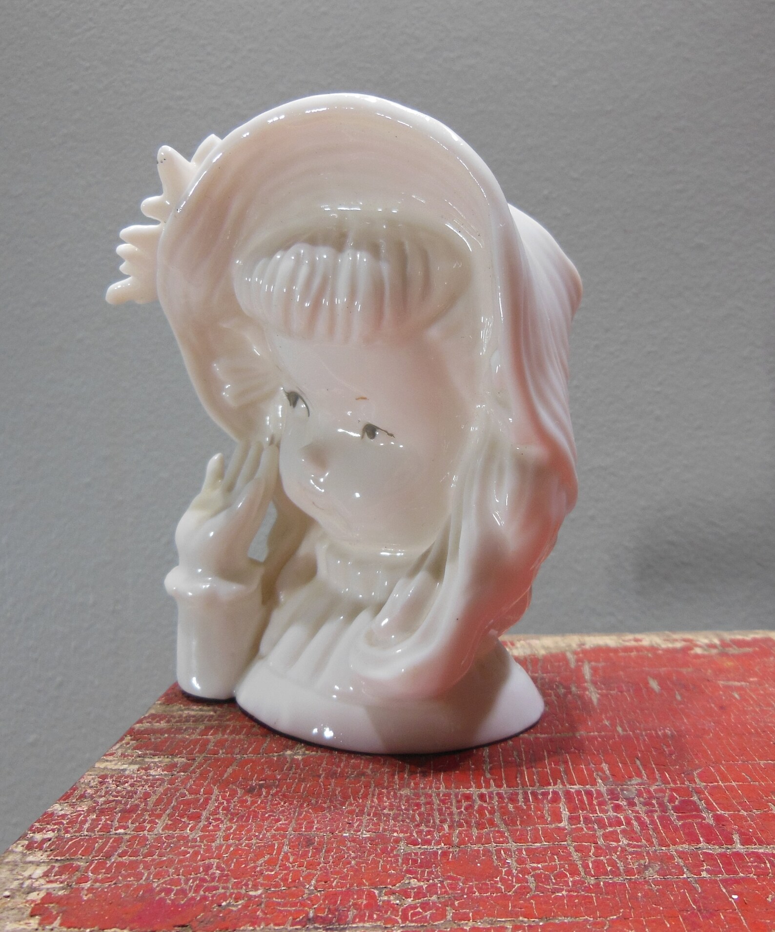 Vintage Ceramic Child Head Vase Planter Childrens Kids Room | Etsy