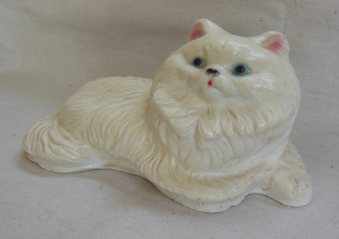 Vintage Plaster Persian Cat Figurine - Etsy Finland