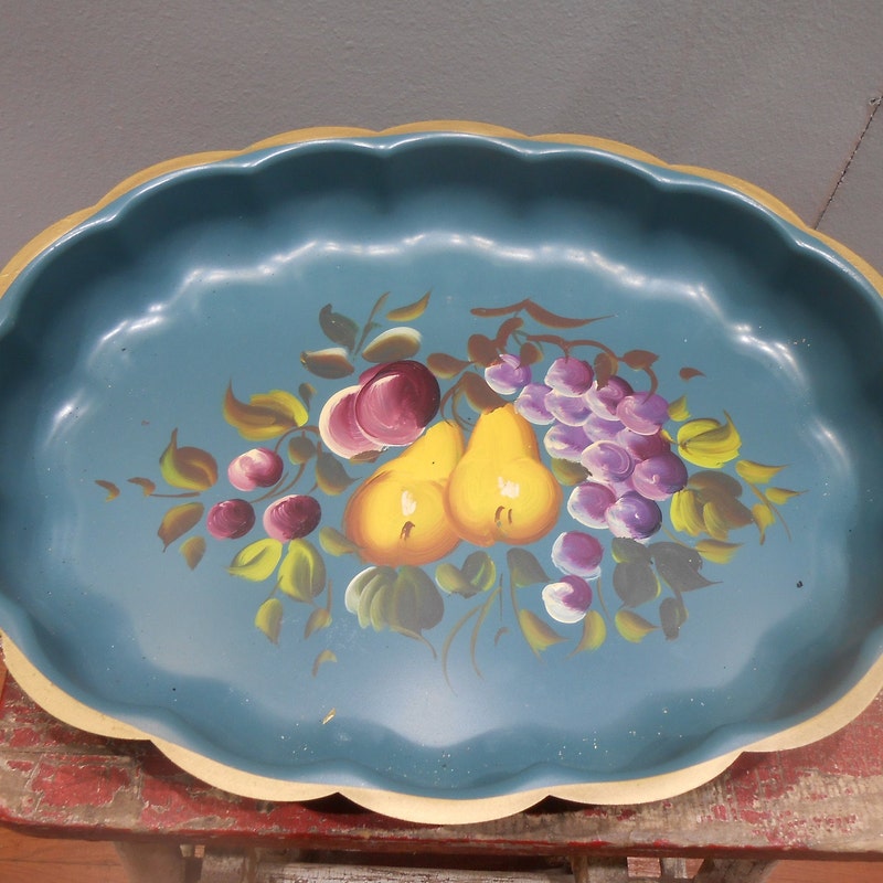 Tole Painted Tray - Etsy