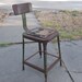Antique Iron Industrial Age Stoolchair Adjustable Angle Iron - Etsy