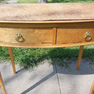 Antique Birds Eye Maple Wooden Writing Desk Vanity Dreessing Table - Etsy