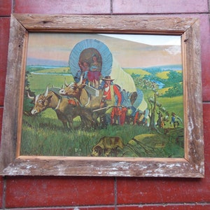 Vintage Luke Doheny Lithograph the Way Westward - Etsy