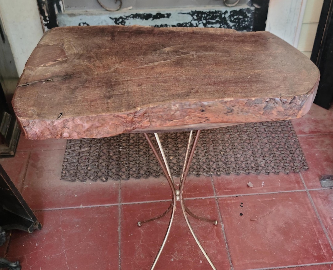 21 X 14 Chunk of Black Walnut Wood Slab 2 Raw Edges Table Top - Etsy