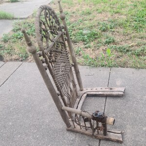 Antique Victorian Era Furniture Salvage Wood Ball and Stick Chair Back ...