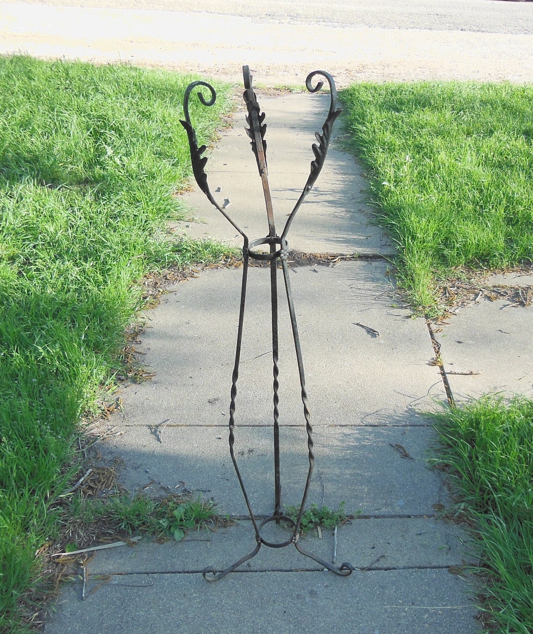 Antique Wrought Iron Plant Fern Stand - Etsy