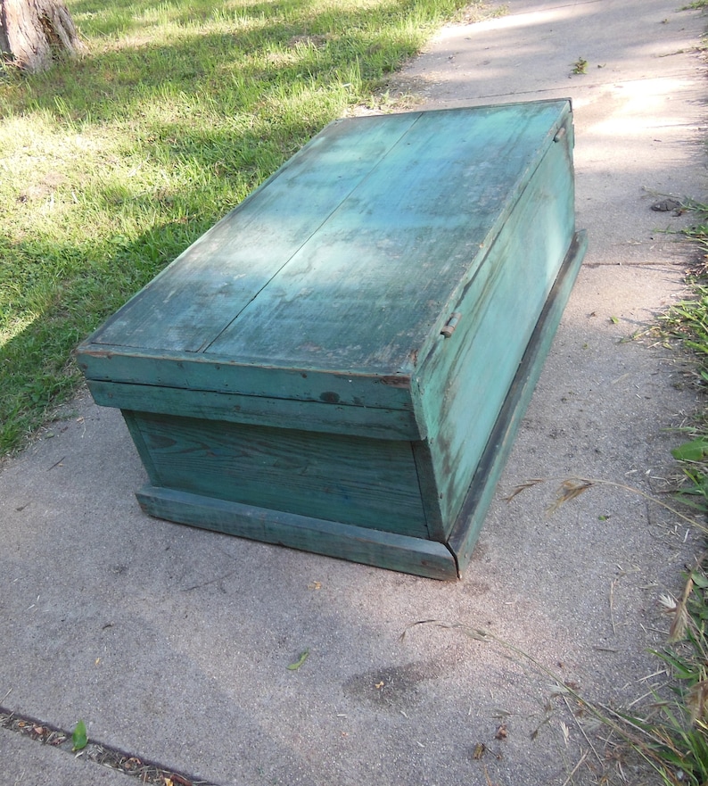 Antique Handmade Wood Trunk - Etsy