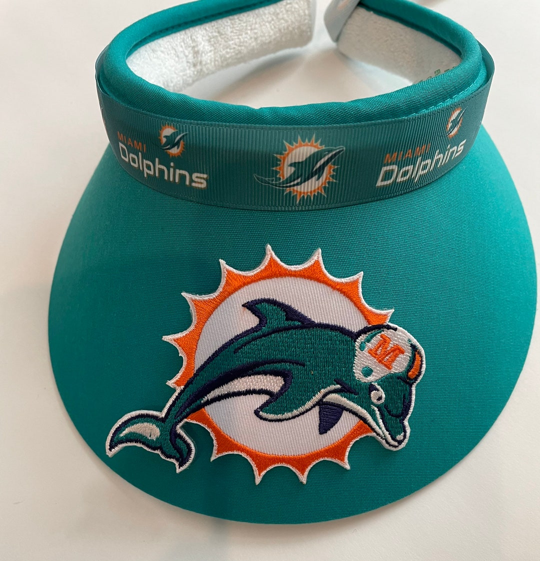 Florida Football Team Sun Visor, Turquoise and Orange NFL Sun Visor, Miami Fans Sun Visor - Etsy