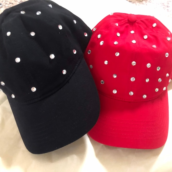 Rhinestone Cap - Etsy