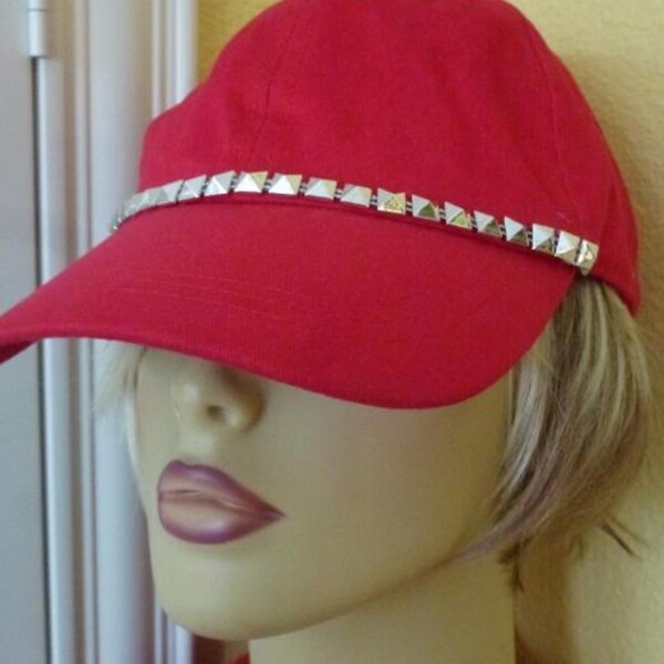 Studded Baseball Cap - Etsy