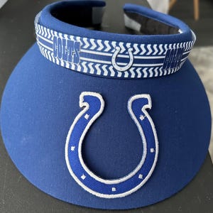 Indianapolis Pro Football Team Sun Visor, Blue and White Team Colors ...