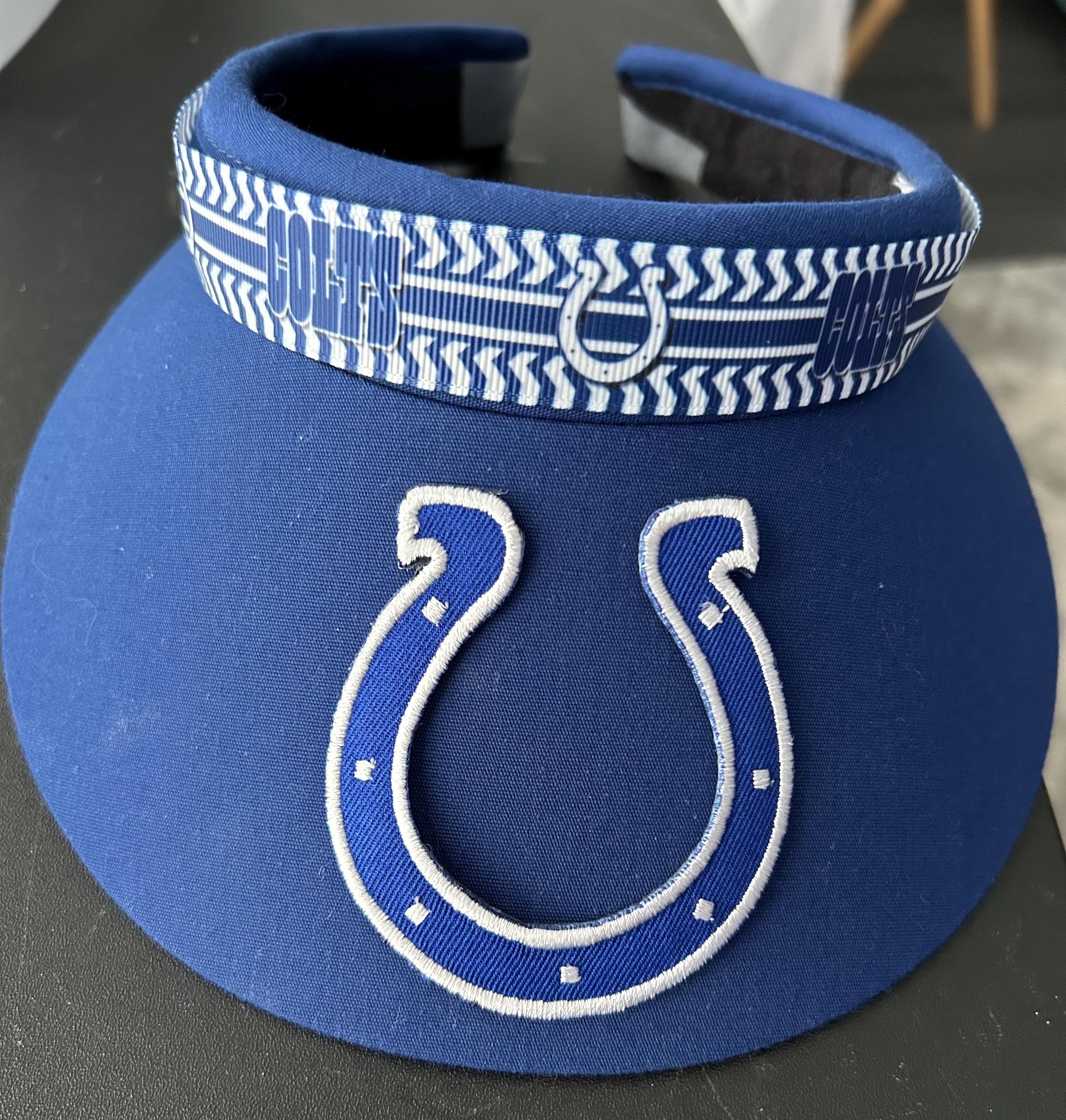 Indianapolis Pro Football Team Sun Visor, Blue and White Team Colors ...
