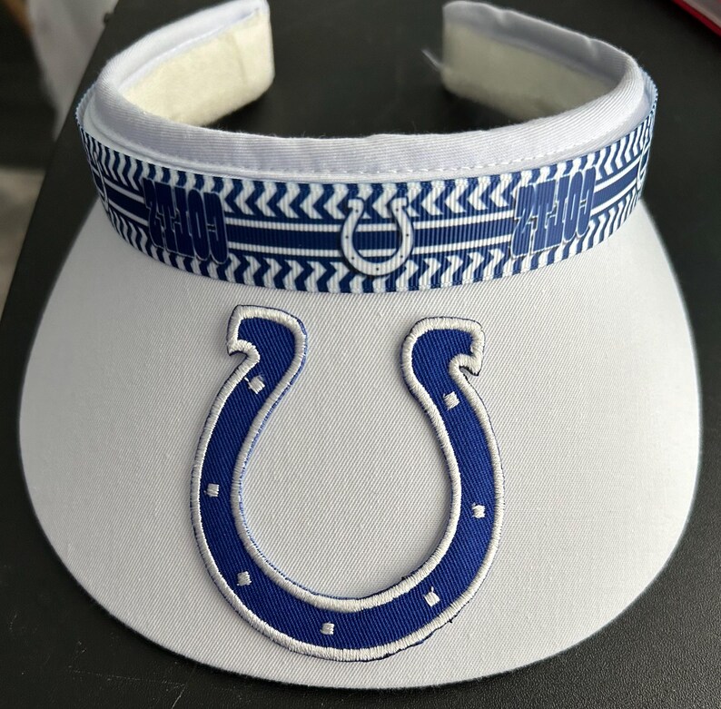 Indianapolis Pro Football Team Sun Visor, Blue and White Team Colors ...