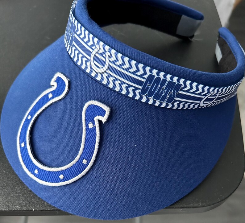 Indianapolis Pro Football Team Sun Visor, Blue and White Team Colors ...